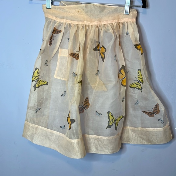 Vintage | Other | Vintage Pale Pink Sheer Butterfly Apron | Poshmark